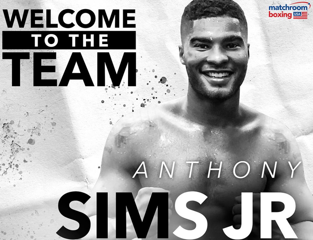 Anthony Sims Jr Signs With Matchroom Boxing - Matchroom Boxing