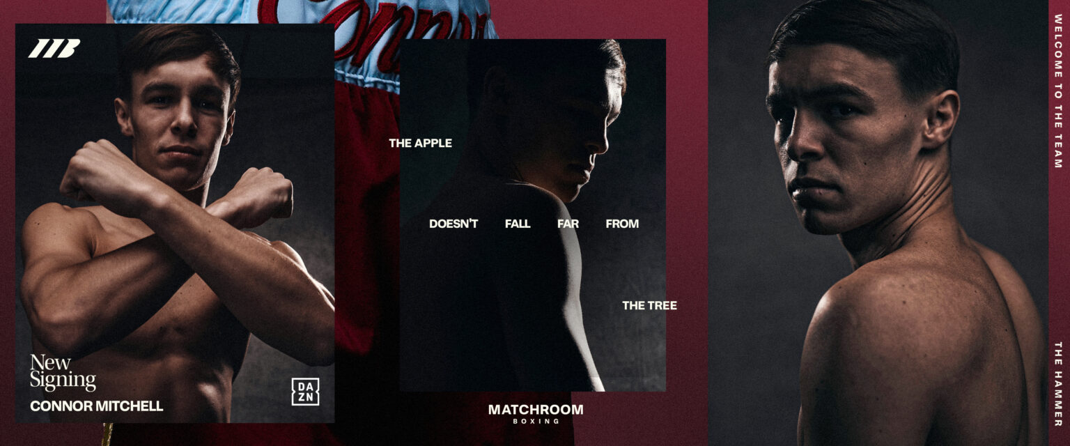 CONNOR MITCHELL SIGNS FOR MATCHROOM BOXING AND DREAMS OF SURPASSING HIS LEGENDARY FATHER’S ...