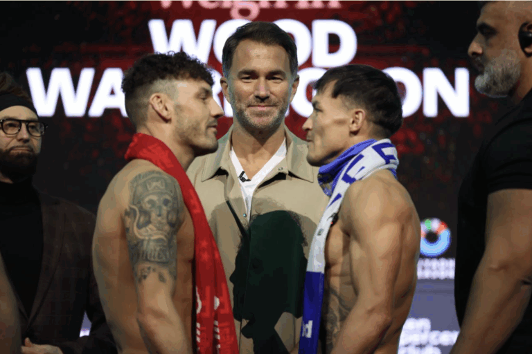 WOOD-WARRINGTON II OFFICIAL WEIGH-IN RESULTS AND FIGHT NIGHT RUNNING ...